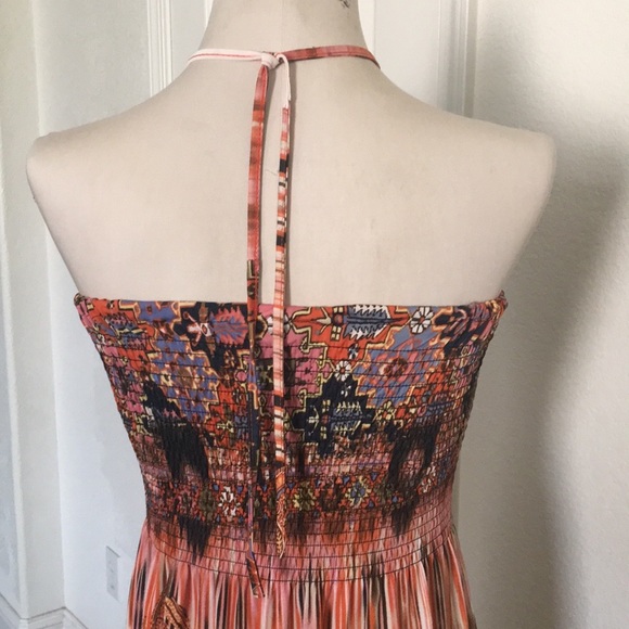 Mlle Gabrielle | Dresses | Mlle Gabrielle Earthy Colors Halter Maxi ...